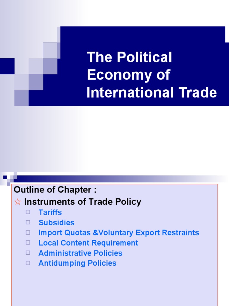 Ib - Policies | PDF | Dumping (Pricing Policy) | Tariff
