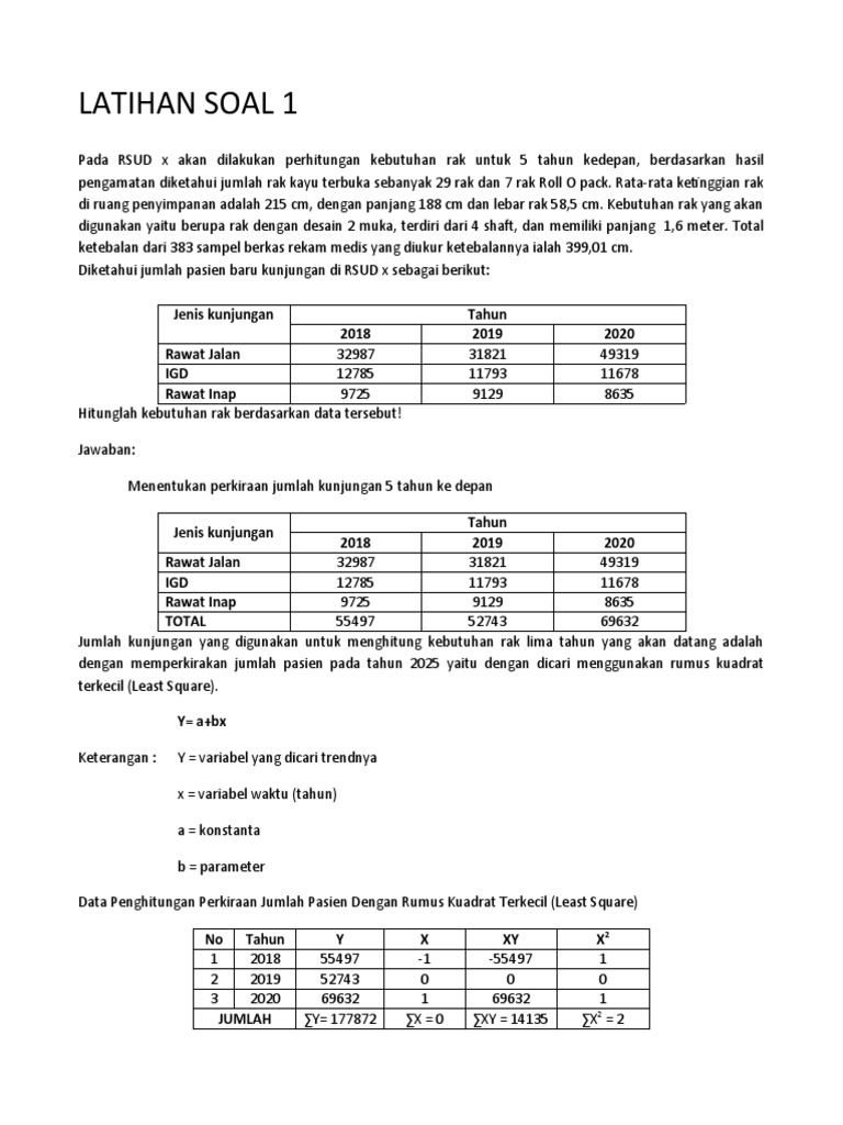 LATIHAN SOAL Perhitungan Rak | PDF | Metode & Bahan Ajar | Sains ...