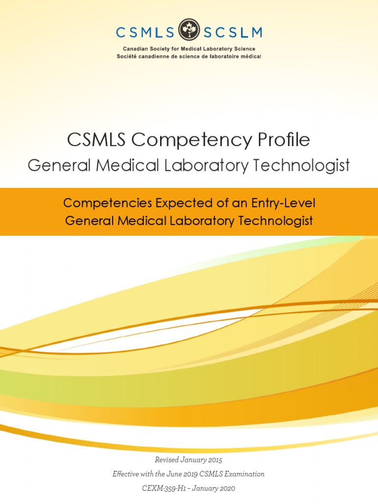 MLTG Competency Profile | PDF | Medical Laboratory | Competence (Human ...