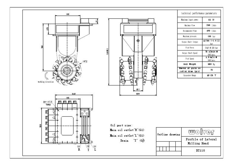 BT110 Outline Drawing-Model | PDF