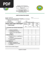 Client Satisfaction Measurement Form (V12) | PDF
