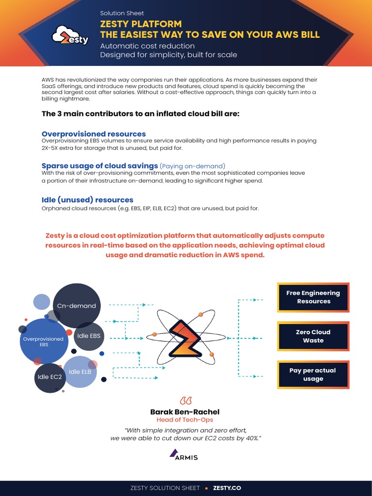 Zesty Solution Sheet | Download Free PDF | Software As A Service | Cloud Computing