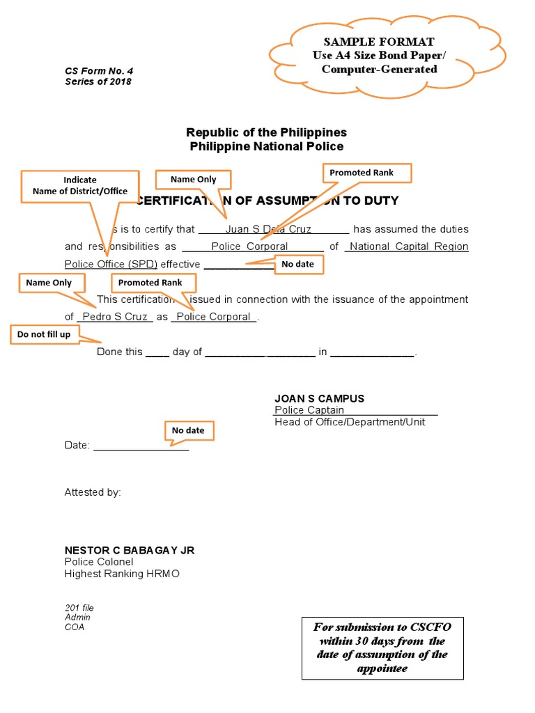 2020 Sample ASSUMPTION TO DUTY 2021 | PDF | Military Organization | Ranks