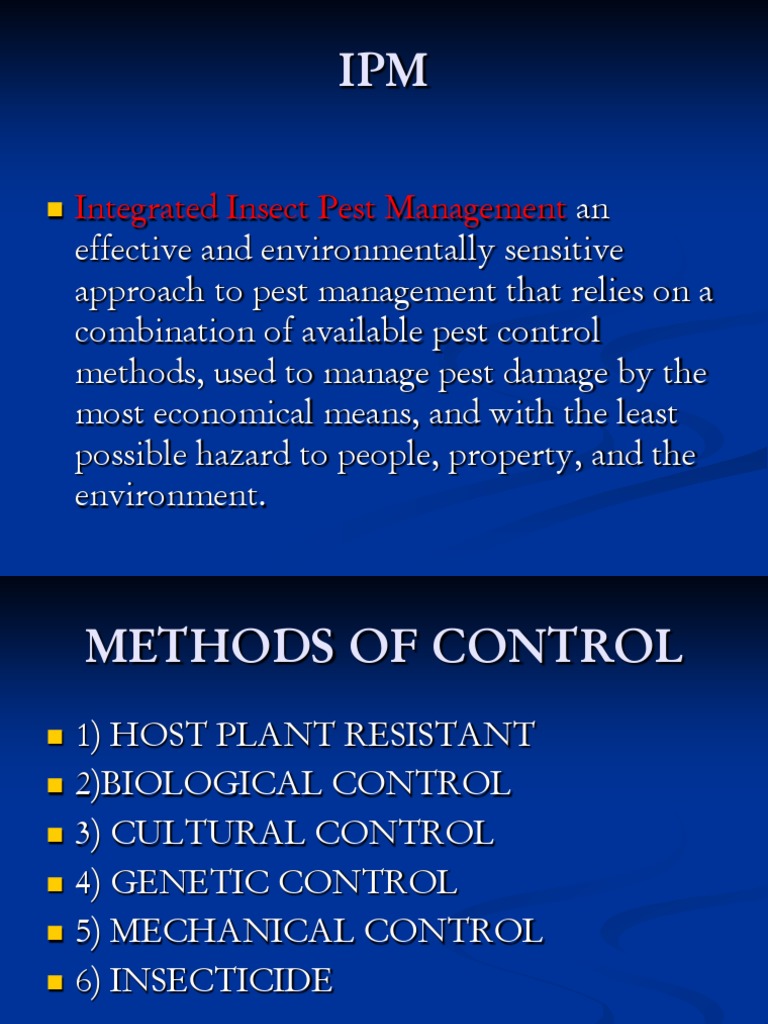 Integrated Insect Pest Management | PDF | Insecticide | Pest (Organism)