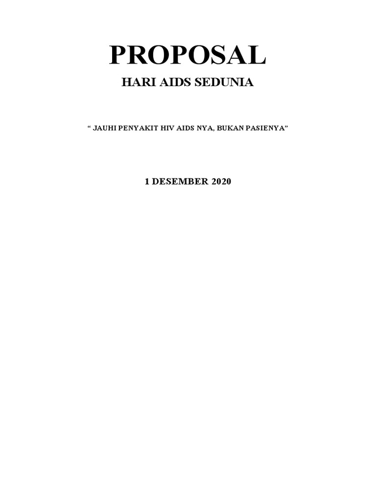 Proposal HIV:AIDs 2021 | PDF