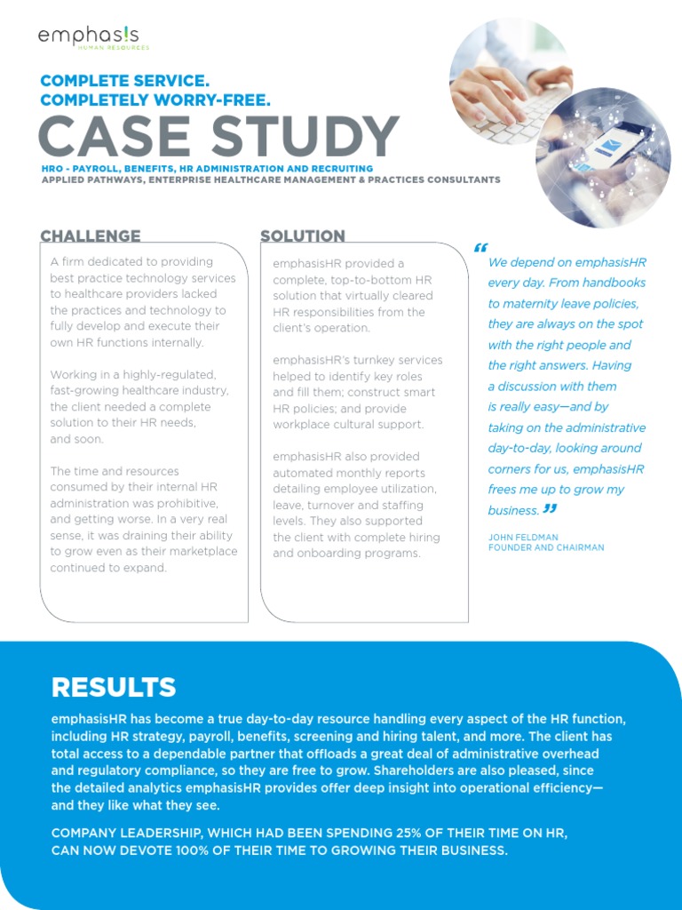 Case Study: Results | PDF | Accountability | Leadership