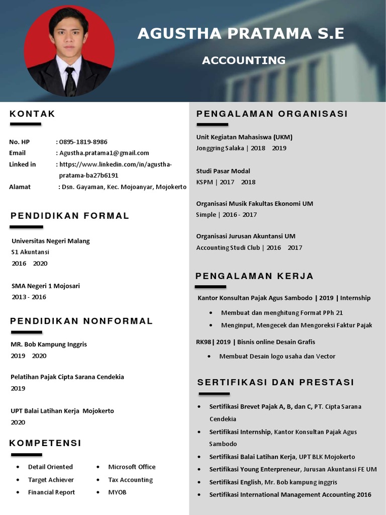 CV - Agustha Pratama Updated 2021 | PDF