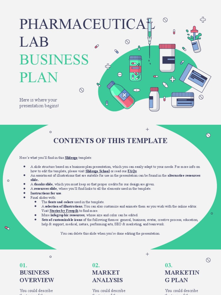 Pharmaceutical Lab Business Plan - by Slidesgo | PDF | Solar System ...
