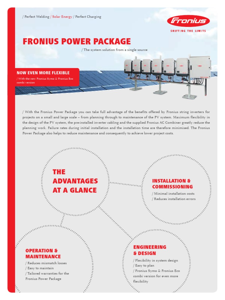 SE BRO Fronius Power Package en | PDF | Photovoltaic System | Photovoltaics