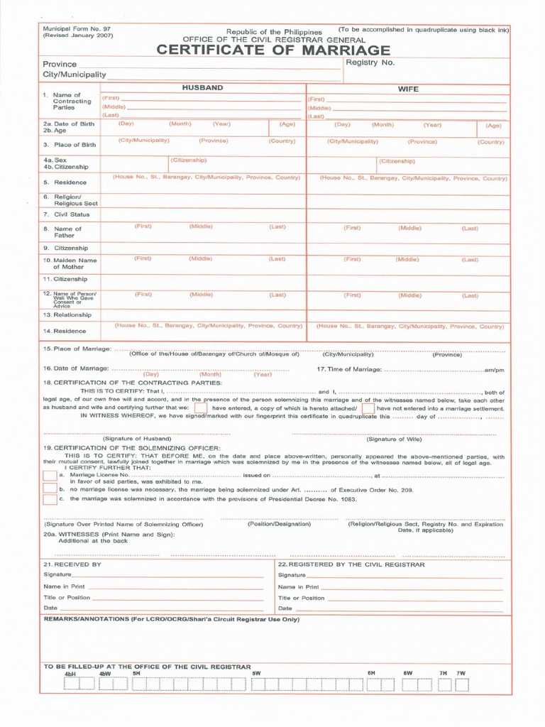 Marriage Certificate | PDF