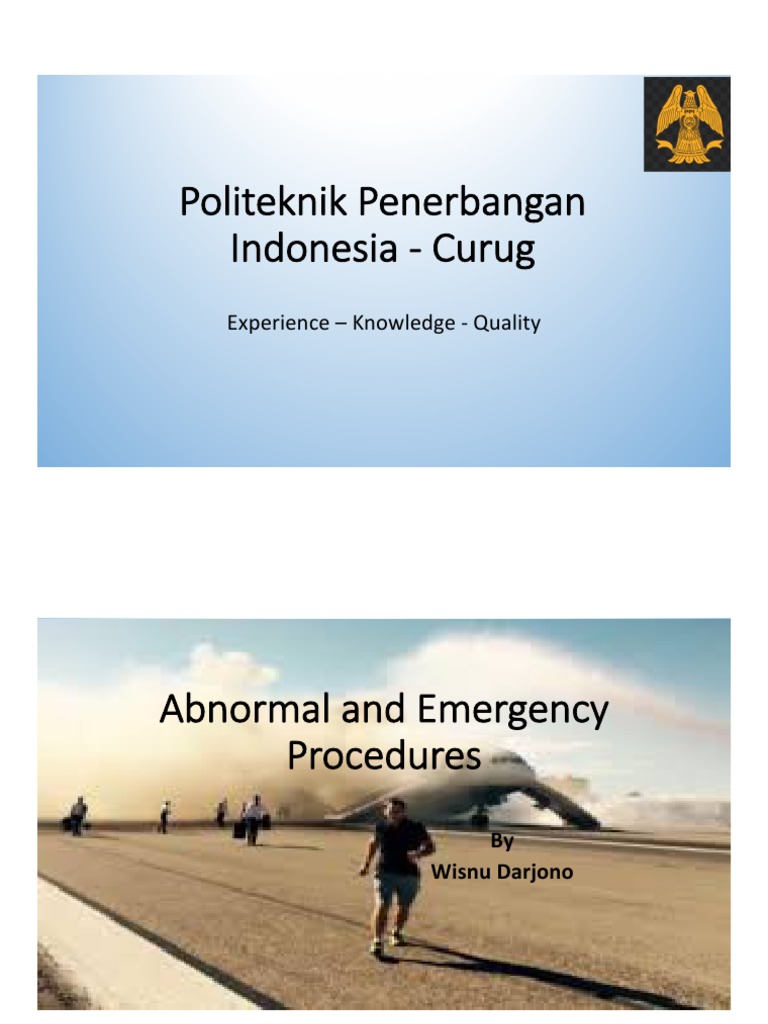 Abnormal and Emergency Procedures 3 | PDF | Emergency | Fires