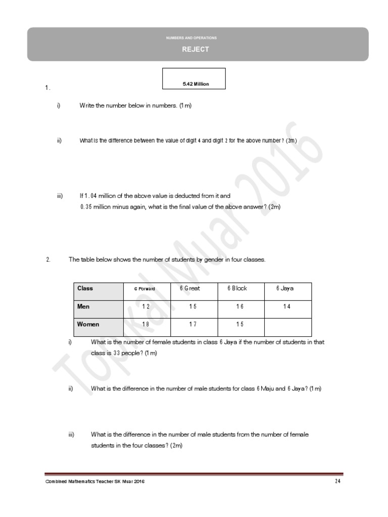 TOPIKAL PDF (024 034) .Ms - en | PDF | Teaching Mathematics