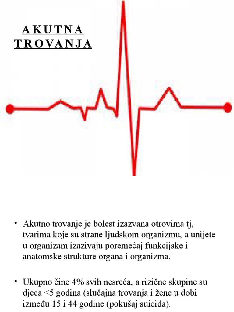 AKUTNA TROVANJA Prezentacija | PDF