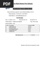 Euro Kids Fee Structure | PDF