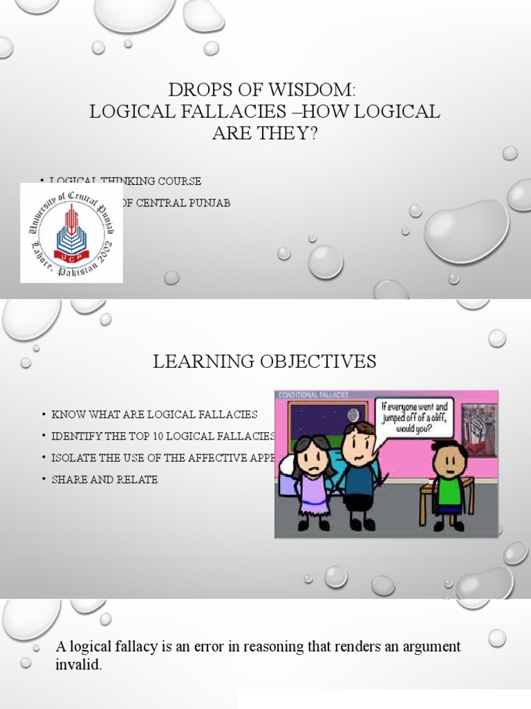 Drops of Wisdom: Logical Fallacies - How Logical Are They? | PDF ...