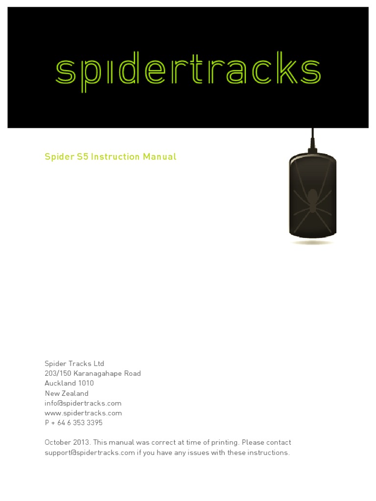 Spider 5 User Manual | PDF