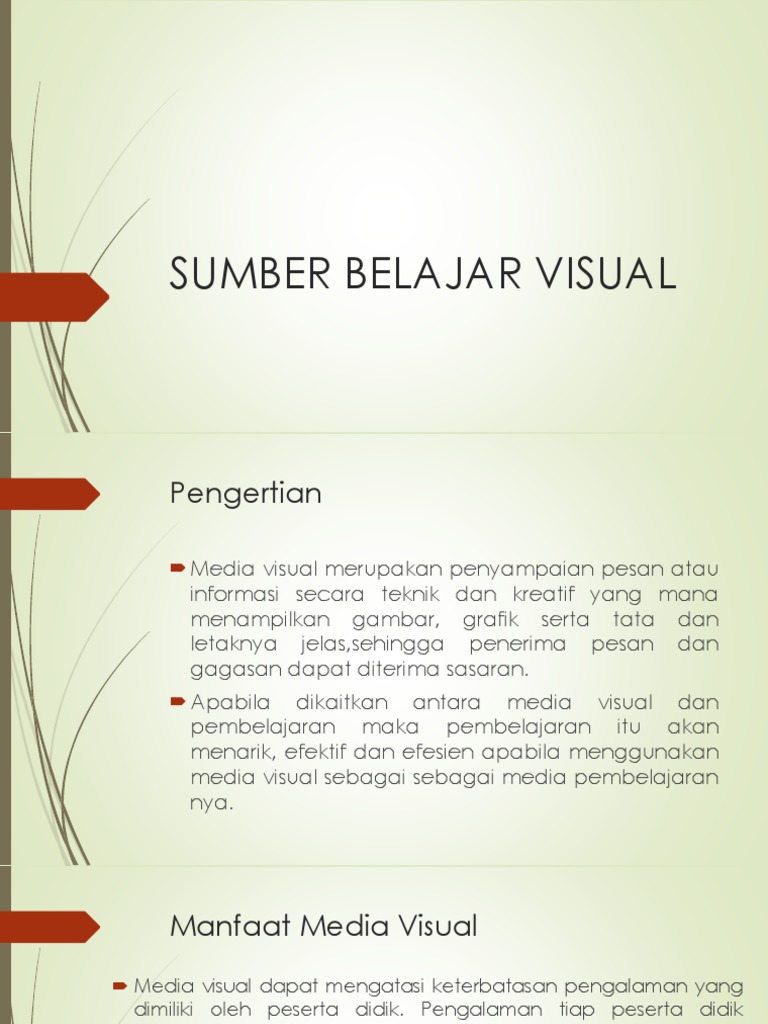 9.sumber Belajar Dengan Media Visual | PDF