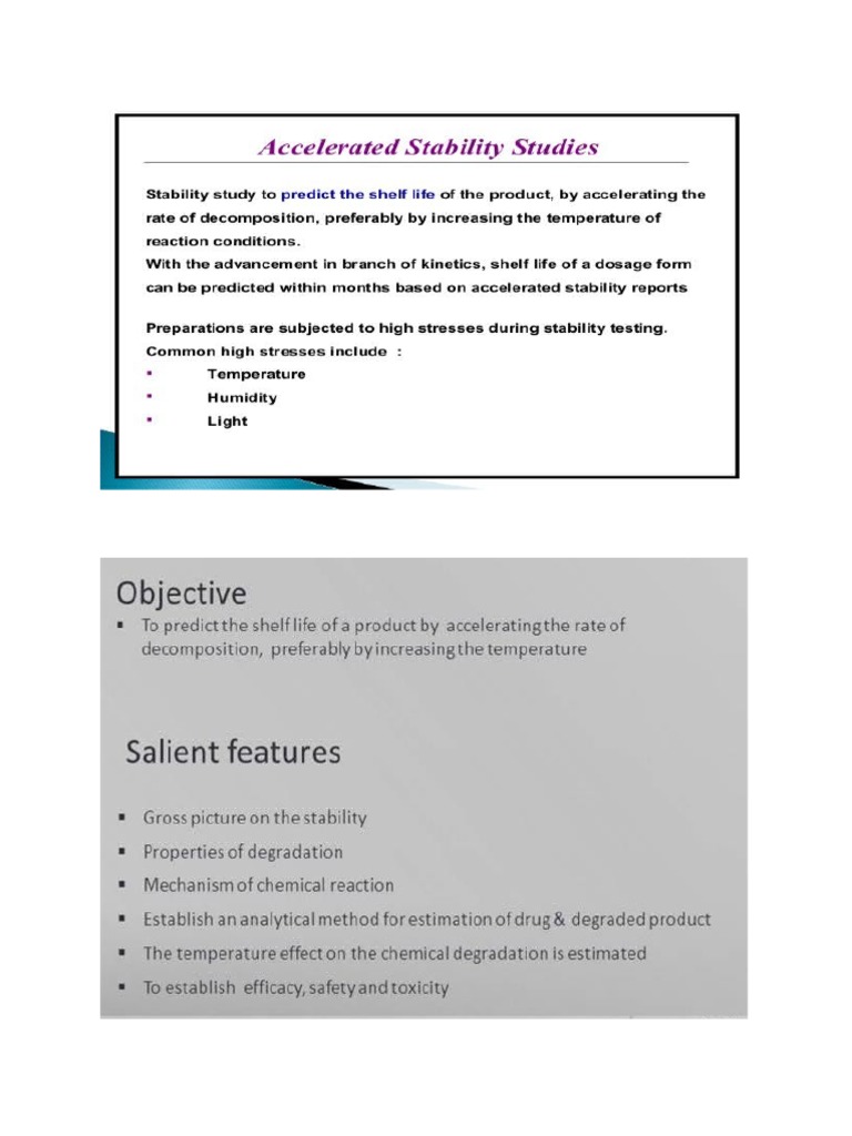 Accelerated Stability Studies | PDF