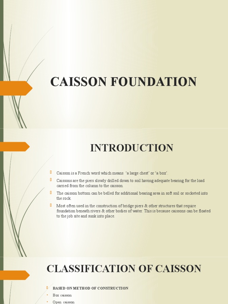 Caisson Foundation | PDF | Deep Foundation | Structural Engineering