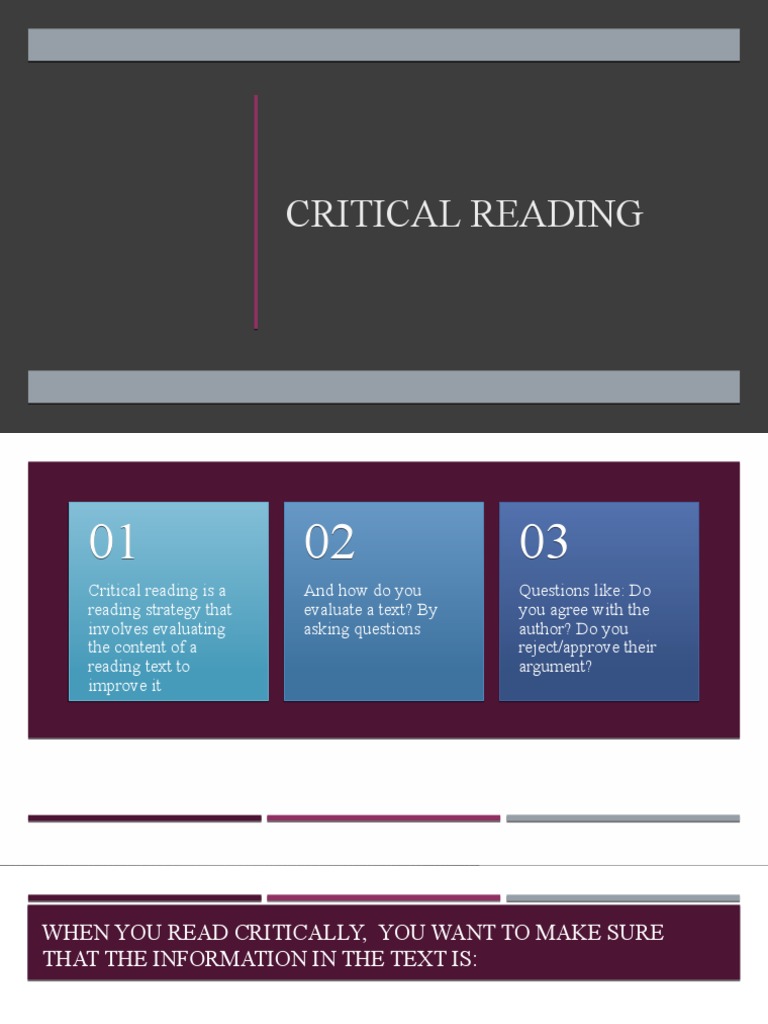 Critical Reading | PDF | Career & Growth | Self-Improvement