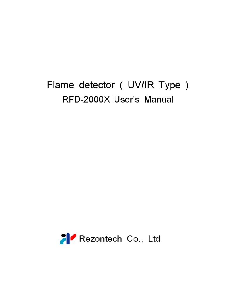 Detector de Llama - RFD-2000X Manual | PDF | Relay | Electrical Wiring