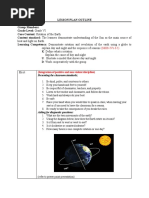 Cot - DLP - Science 6 - Earth's Rotation by Master Teacher Eva M. Corvera | PDF | Teachers ...