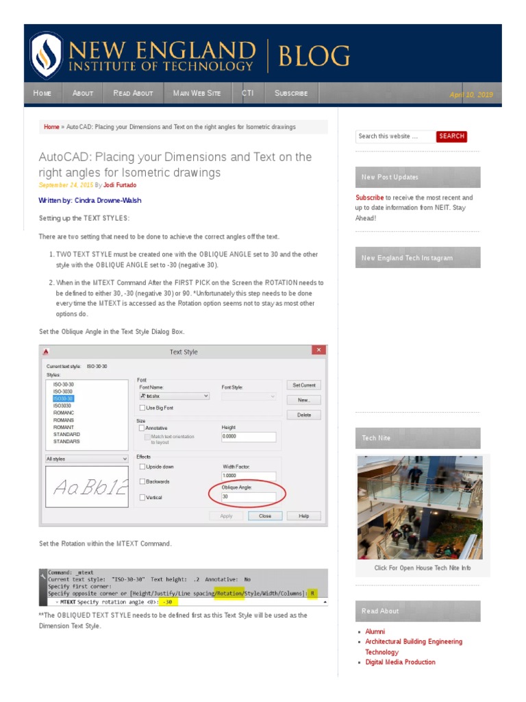 WWW Neit Edu Blog Index PHP 2015 09 Autocad Placing Your Dimensions and ...