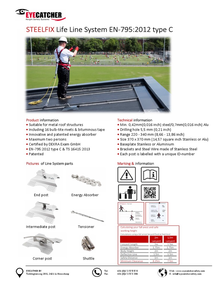 Steelfix: Life Line System EN-795:2012 Type C | PDF