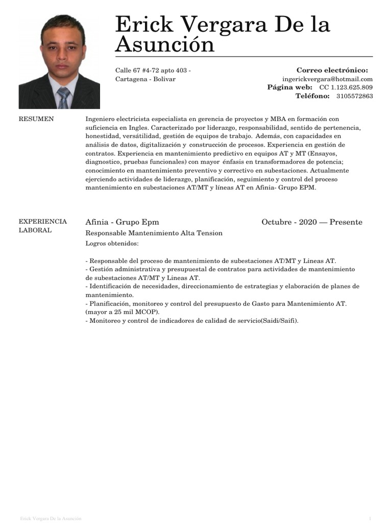 Erick Vergara | PDF | Subestacion electrica | Transformador