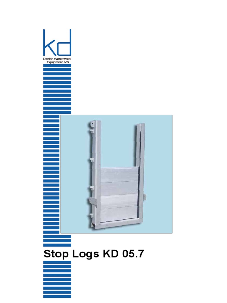 Compuerta Stop Logs KD 05.7: Control y Contención | PDF | Aluminio ...