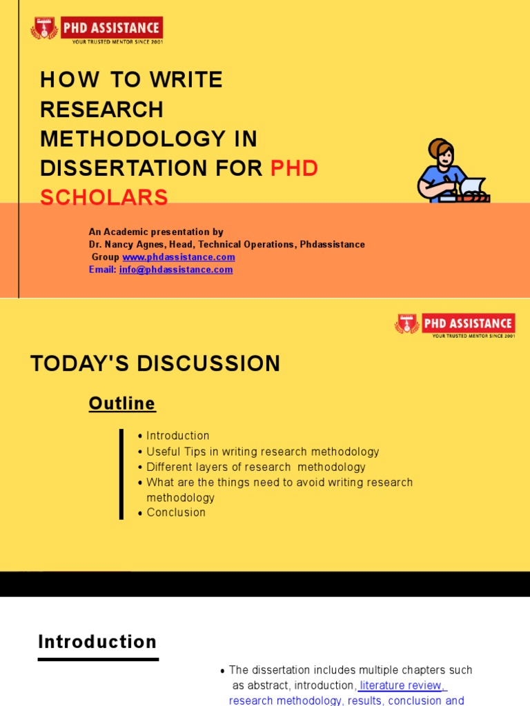 How To Write Research Methodology in Dissertation For PHD Scholars ...