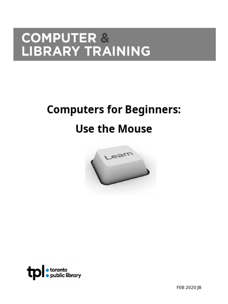 Use the Mouse: Learn Mouse Basics | PDF | Icon (Computing) | Internet ...