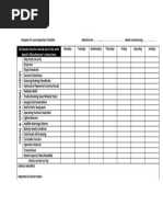Daily Telehandler Inspection Checklist | PDF | Technology & Engineering
