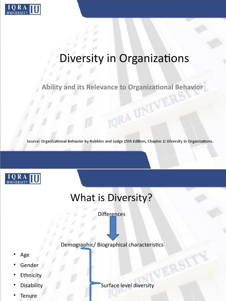 Chap 2 - Diversity in Organizations | Download Free PDF | Diversity ...