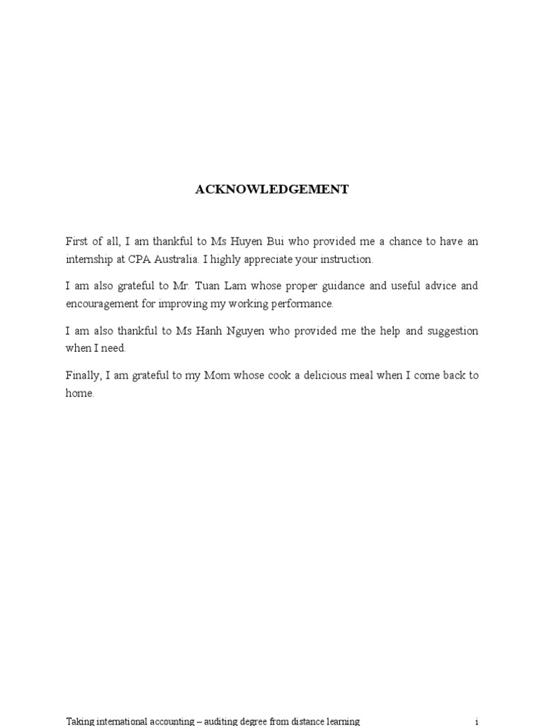 Acknowledgement | PDF | Educational Psychology | Learning