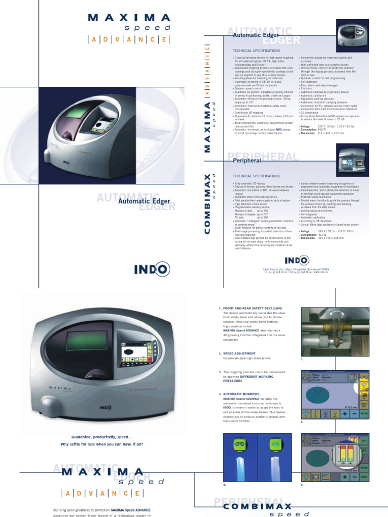 Maxima Advance Speed | PDF | Zoom Lens | Equipment