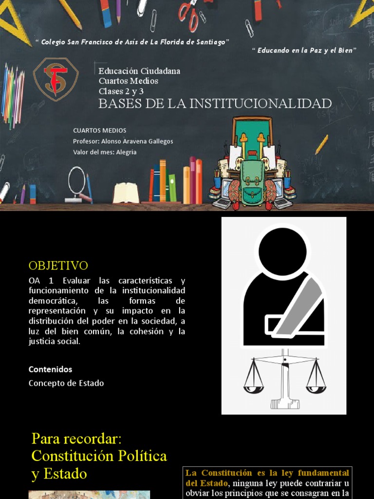 Clases 2-3 Cuarto Medio Educación Ciudadana | Télécharger gratuitement PDF | Estado (política ...