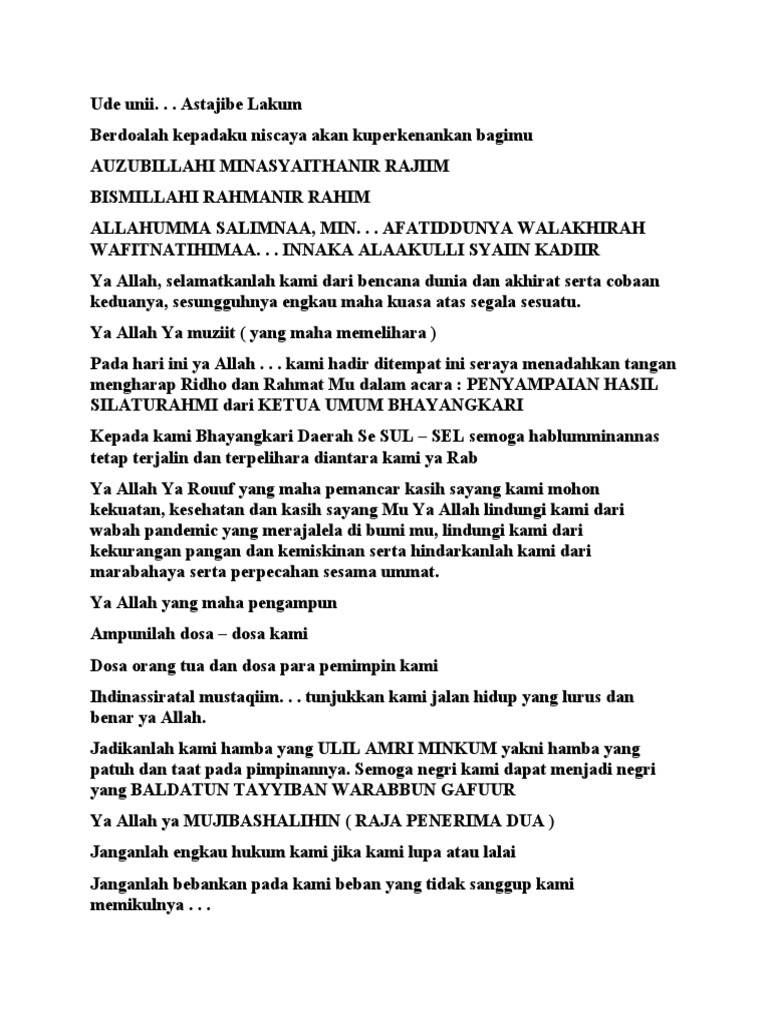 Bacaan Doa Ummi | PDF | Politik | Agama & Spiritualitas