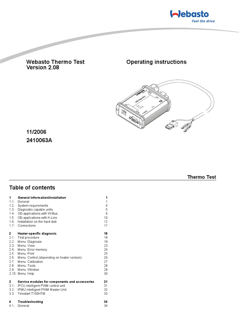 Operating Instructions PC Diagnostics V2.08 | PDF | Device Driver | Microsoft Windows
