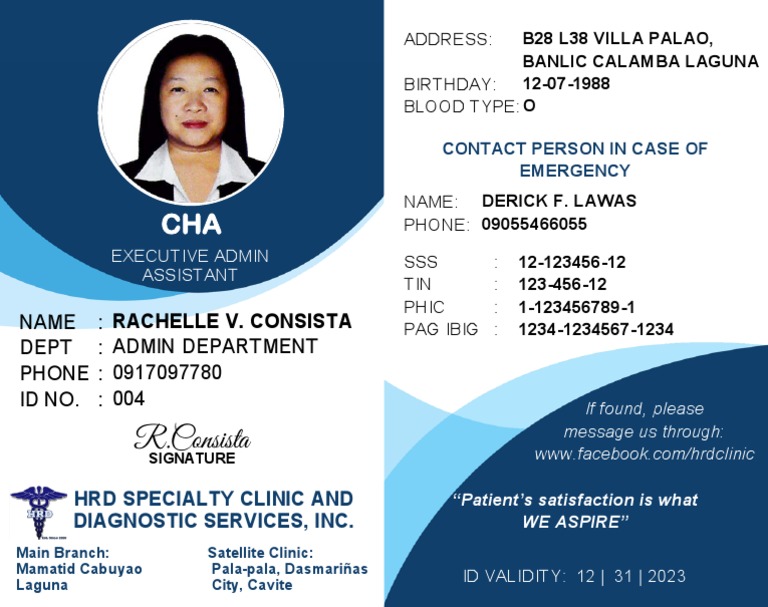 Executive Admin Assistant: Rachelle V. Consista | PDF