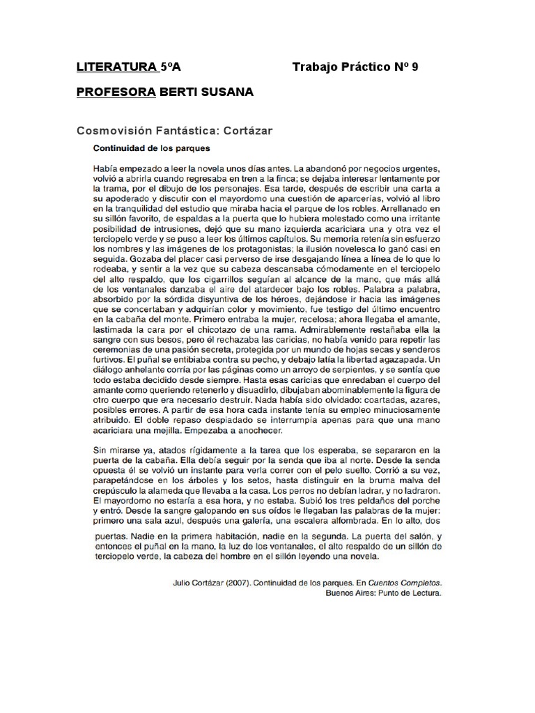 Continuidad de Los Parques | PDF