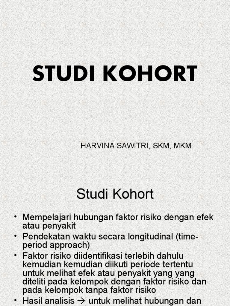 Desain Kohort | PDF