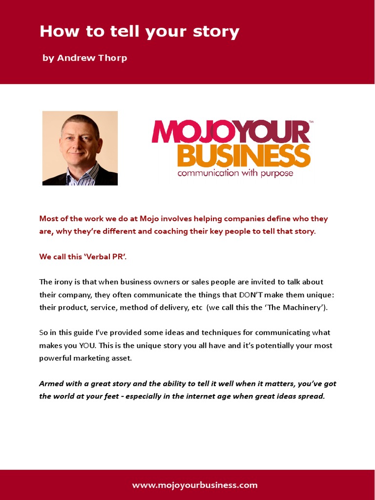 How To Tell Your Story | PDF