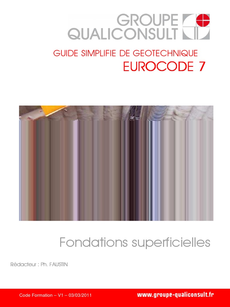 Guide Simplifié de Géotechnique Eurocode 7 Fondations Superficielles ...