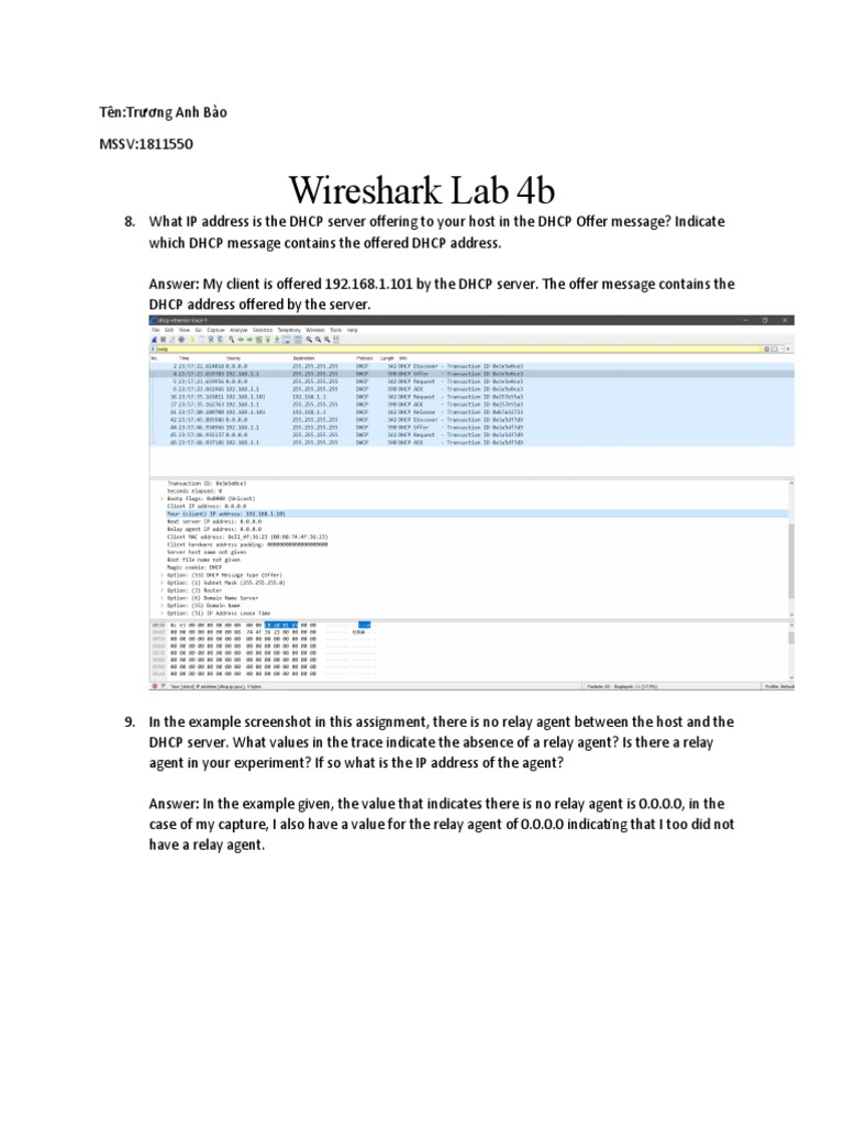 Wireshark Lab 4b | PDF | Transmission Control Protocol | Port (Computer Networking)