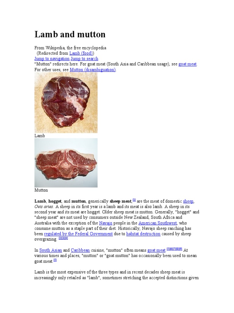 Lamb and Mutton | PDF | Lamb And Mutton | Meat Dishes