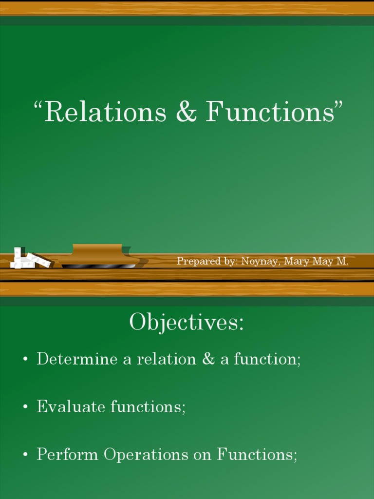 MATH 101 M-Relations Functions | PDF | Variable (Mathematics) | Function (Mathematics)