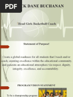 Coaching Philosophy for Basketball Success | PDF | Experiment | Goal
