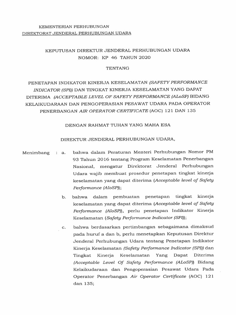 KP 46 Tahun 2020 Dkppu | PDF