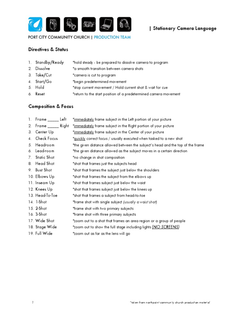 Stationary Camera Language: Taken From Northpoint Community Church ...